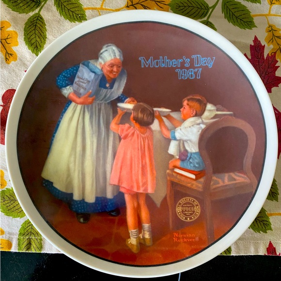 Norman Rockwell | Art | Mothers Day 987 Norman Rockwell Collector Plate ...